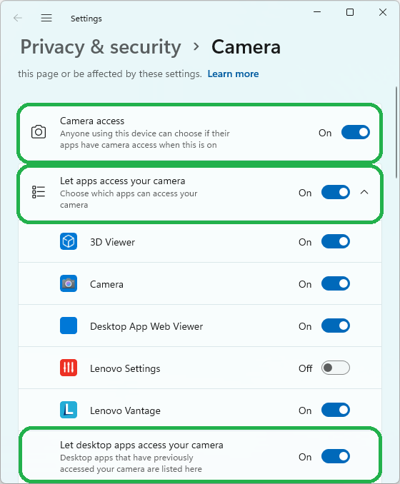Privacy Settings (Windows 11)